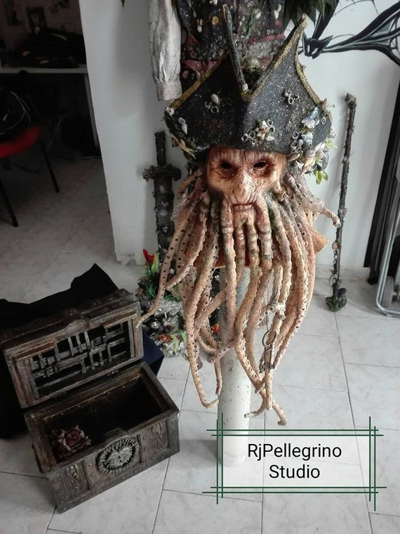 Davy Jones Hat/hat Bandana and Mask/mask - Etsy