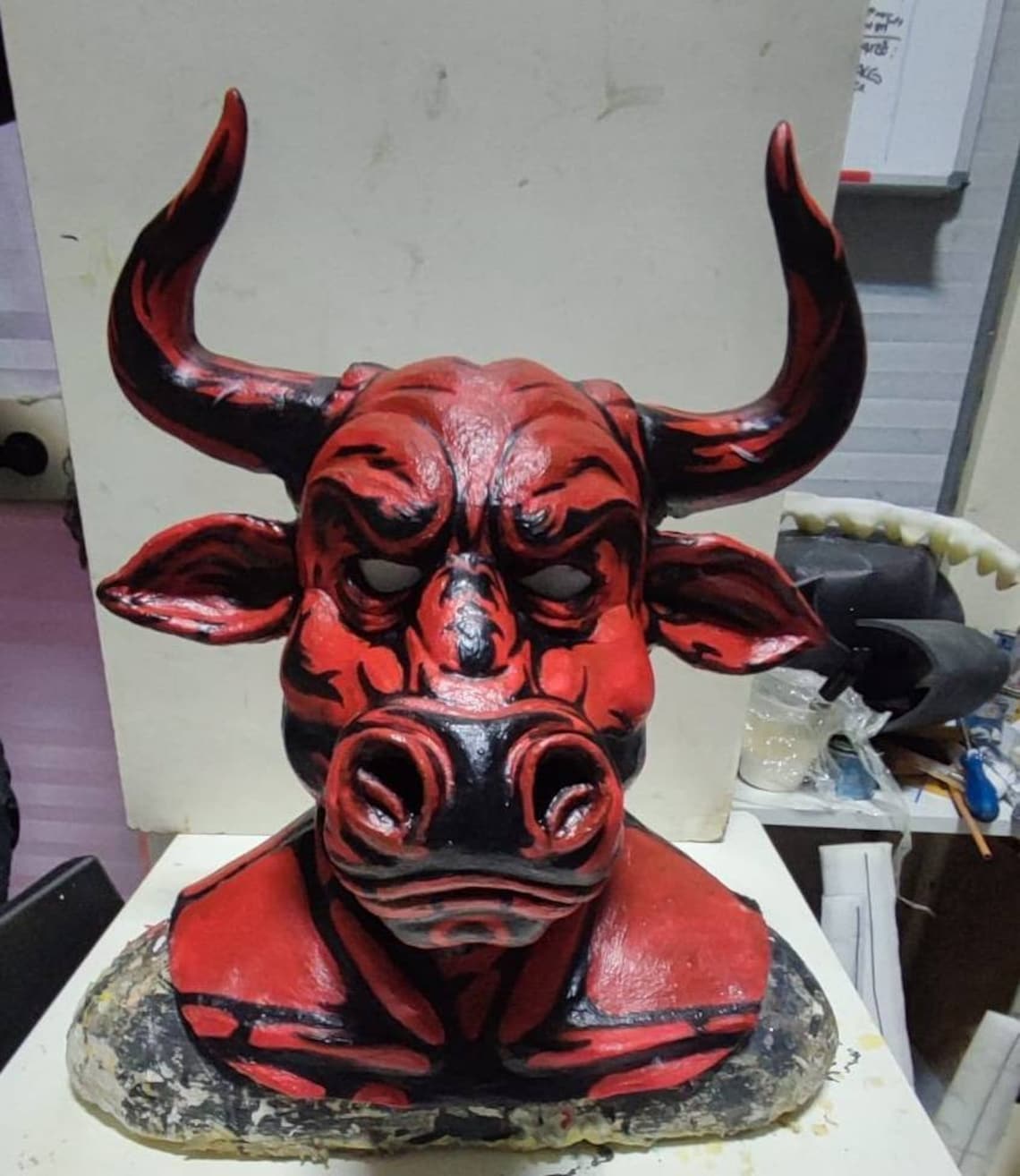 Bull/bull Mask - Etsy
