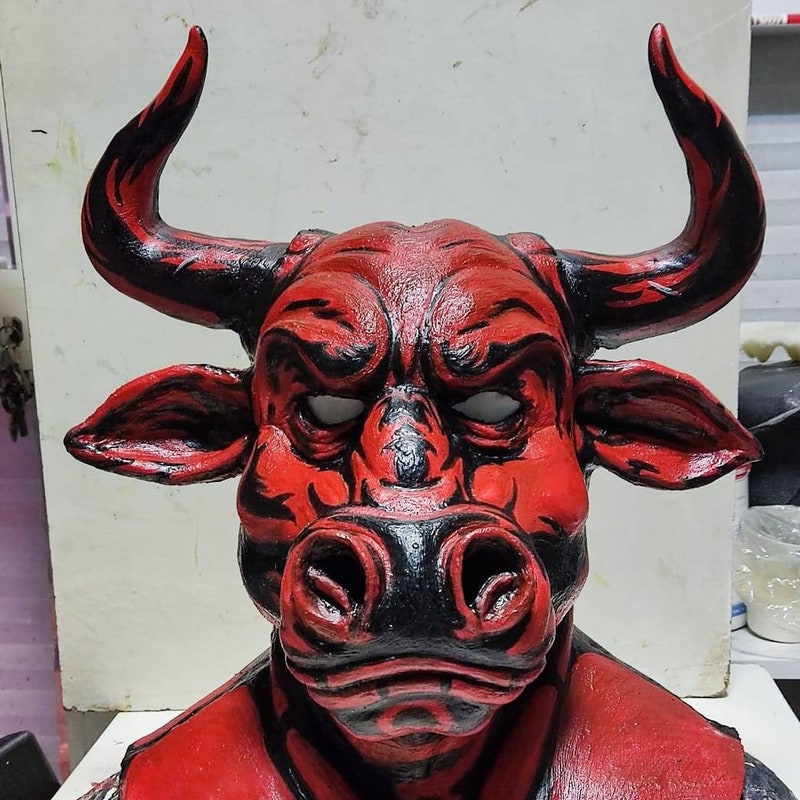 Bull Mask - Etsy