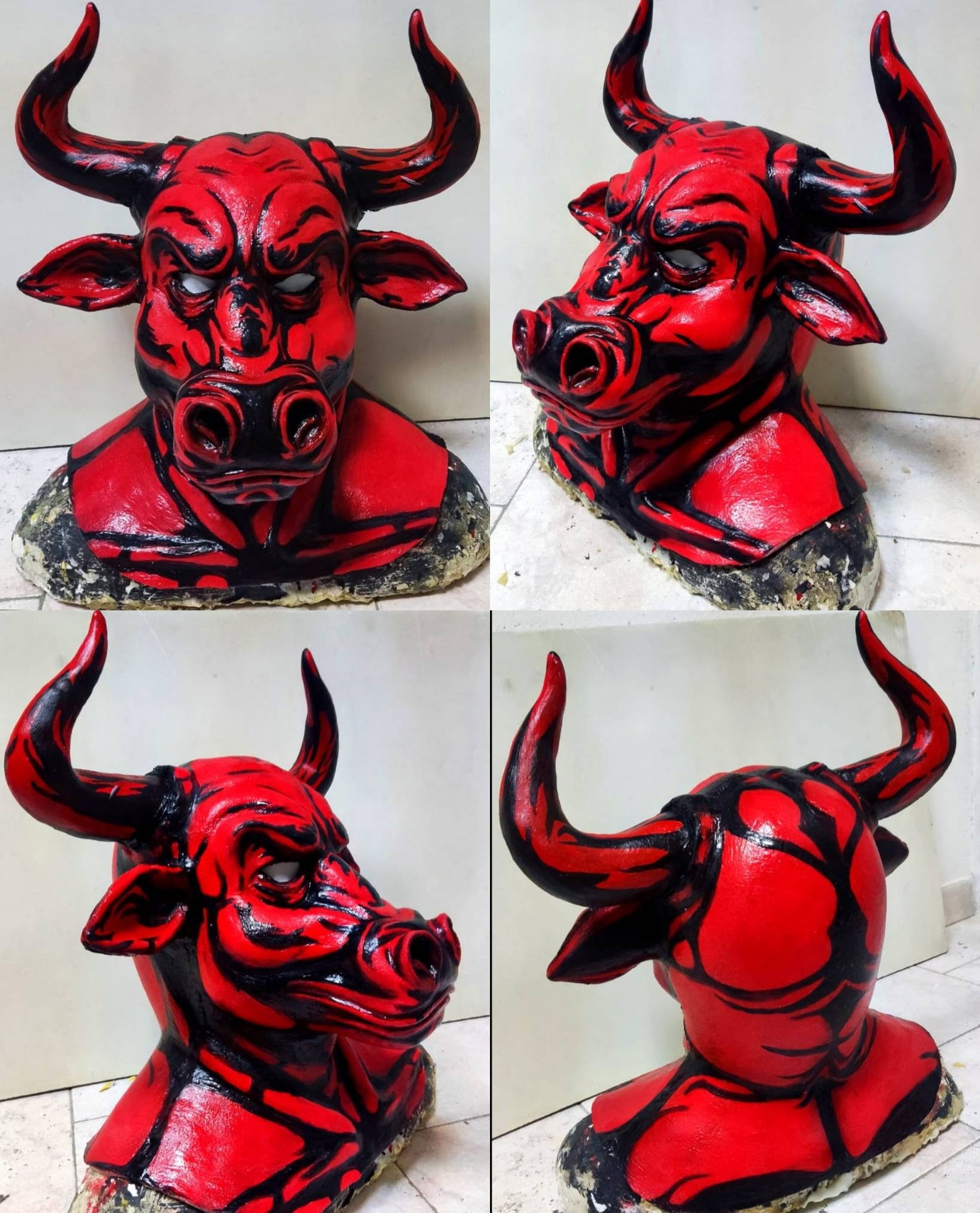 Bull/bull Mask - Etsy