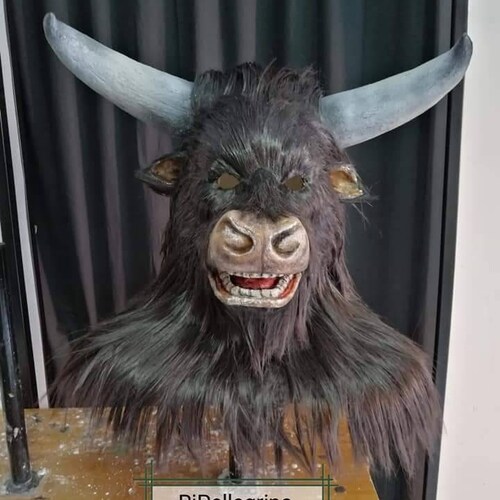 Minotaur Bull Mask Mythological Beast Taurus Black Bull - Etsy Israel