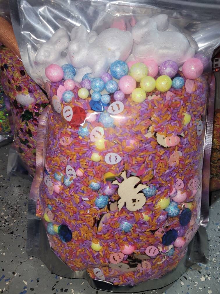 Sensory Rice Kits Spring and More! - Etsy