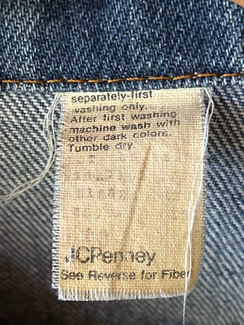 Vintage Jcpenney Denim Jacket Mens Large - Etsy