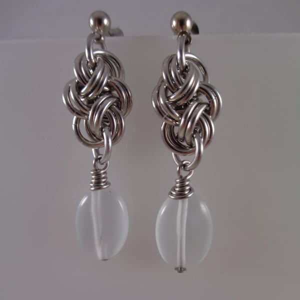 Chainmail Earrings - Etsy