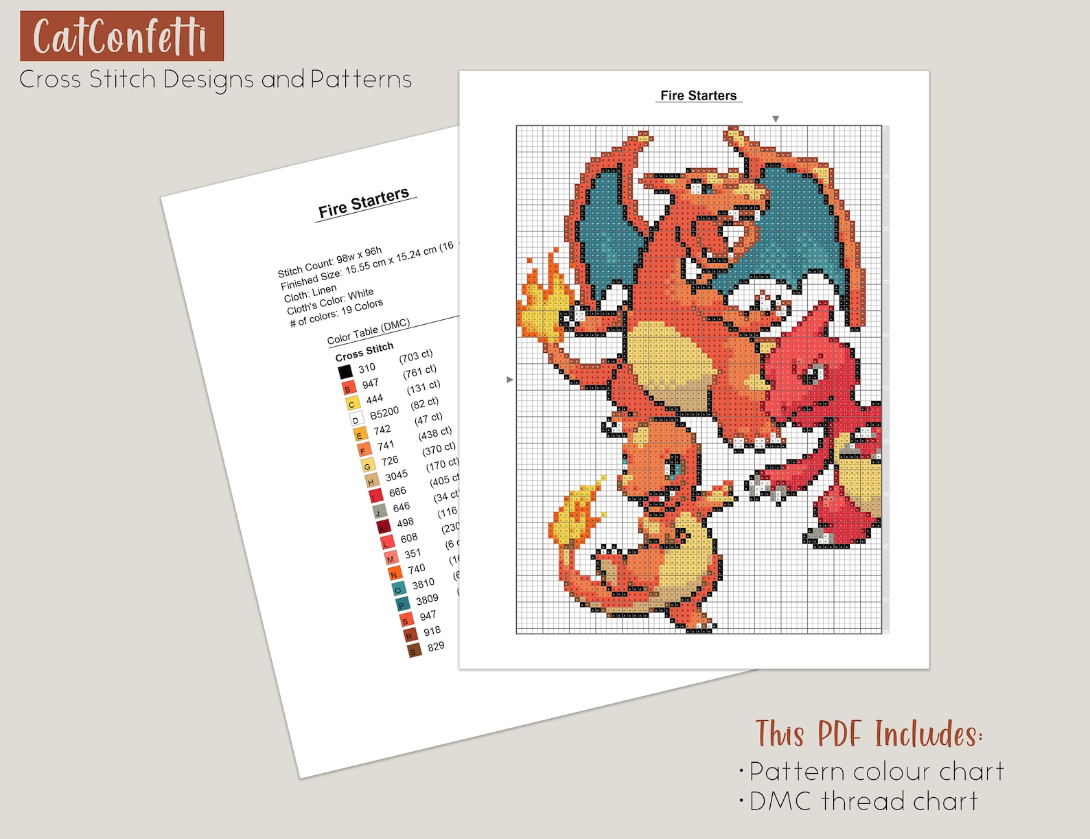 Eevee Evolution Pokemon Cross Stitch PATTERN - Etsy