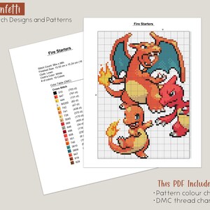 Eevee Evolution - Pokemon Cross Stitch - PATTERN - Etsy