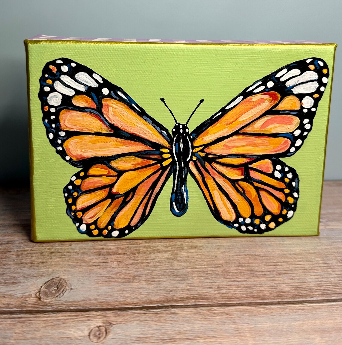 Monarch Butterfly Acrylic on Canvas - Etsy