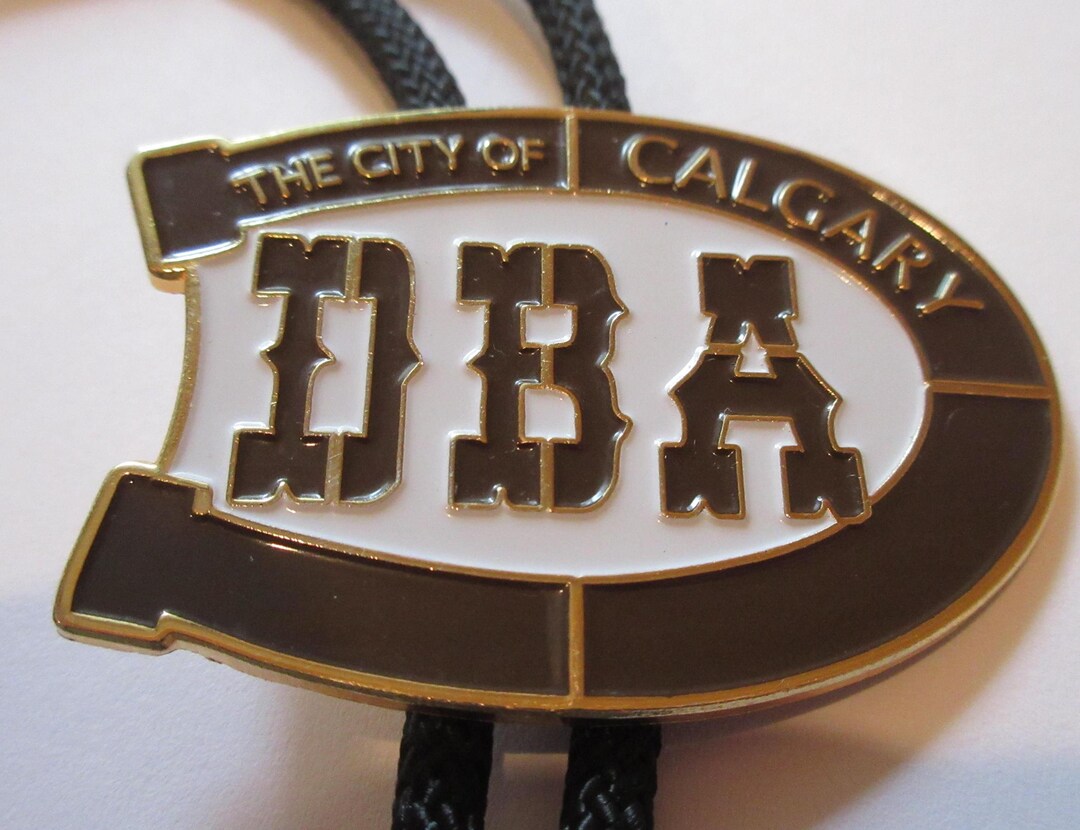 Calgary Bolo Tie-vintage Gold Tone Metal Calgary DBA Bolo Tie IC Lot D1 ...