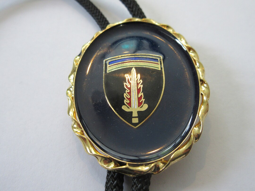 Military Bolo Tie, Vintage Military Flaming Sword Acrylic-gifts for Him ...