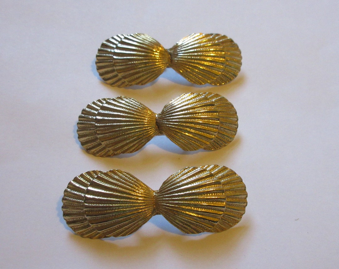 Gold Metal Shell Bolo Clasp Womens Handcrafted Gold Metal - Etsy
