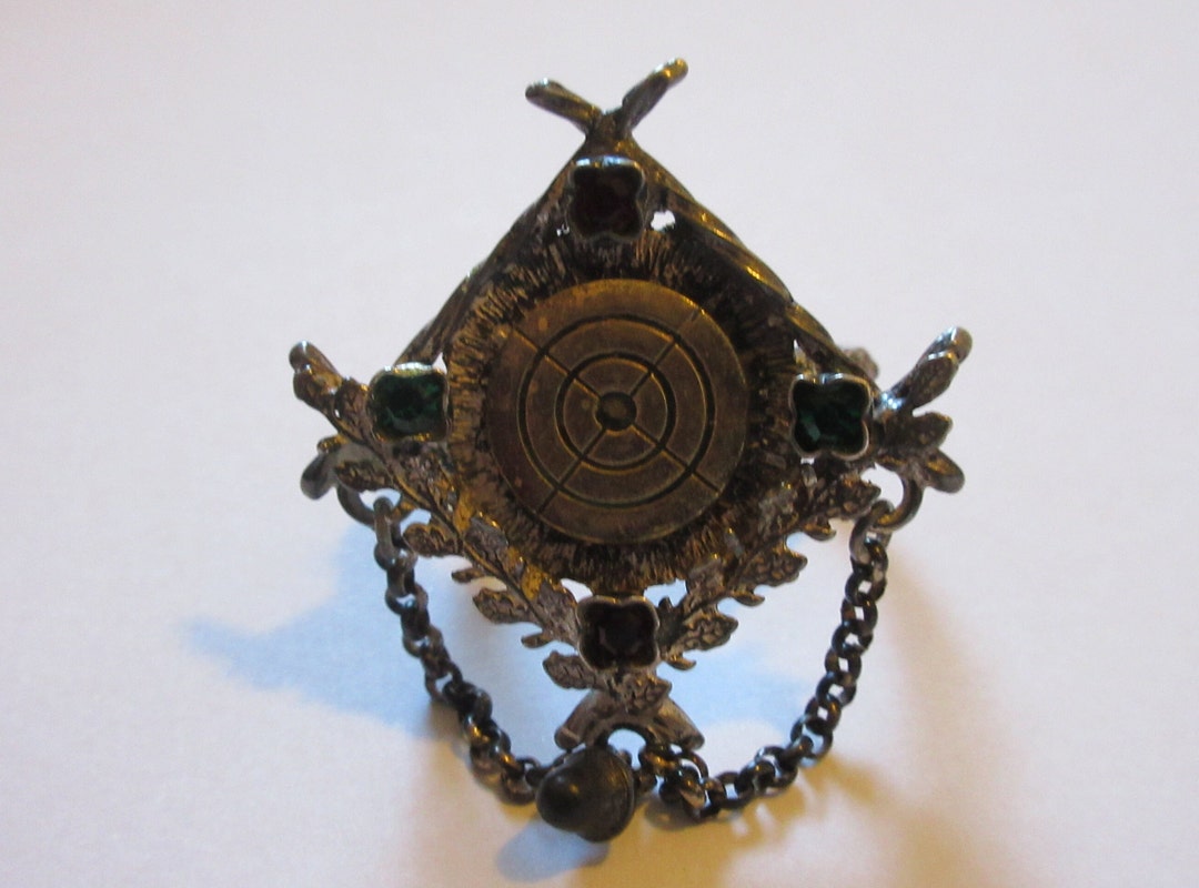 Bullet Scarf-gifts for Him- Vintage Sterling Silver Bullet Target NRA ...