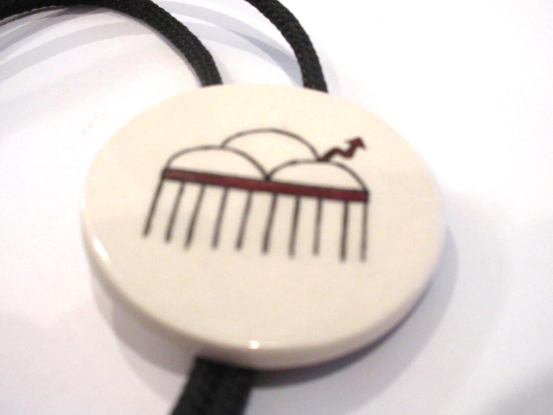 Artist Bolo Tie-gifts for Her- Arlene Mansfield Ceramic White Enamel ...