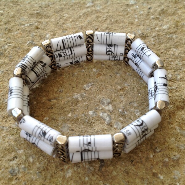 Music Note Bracelet - Etsy