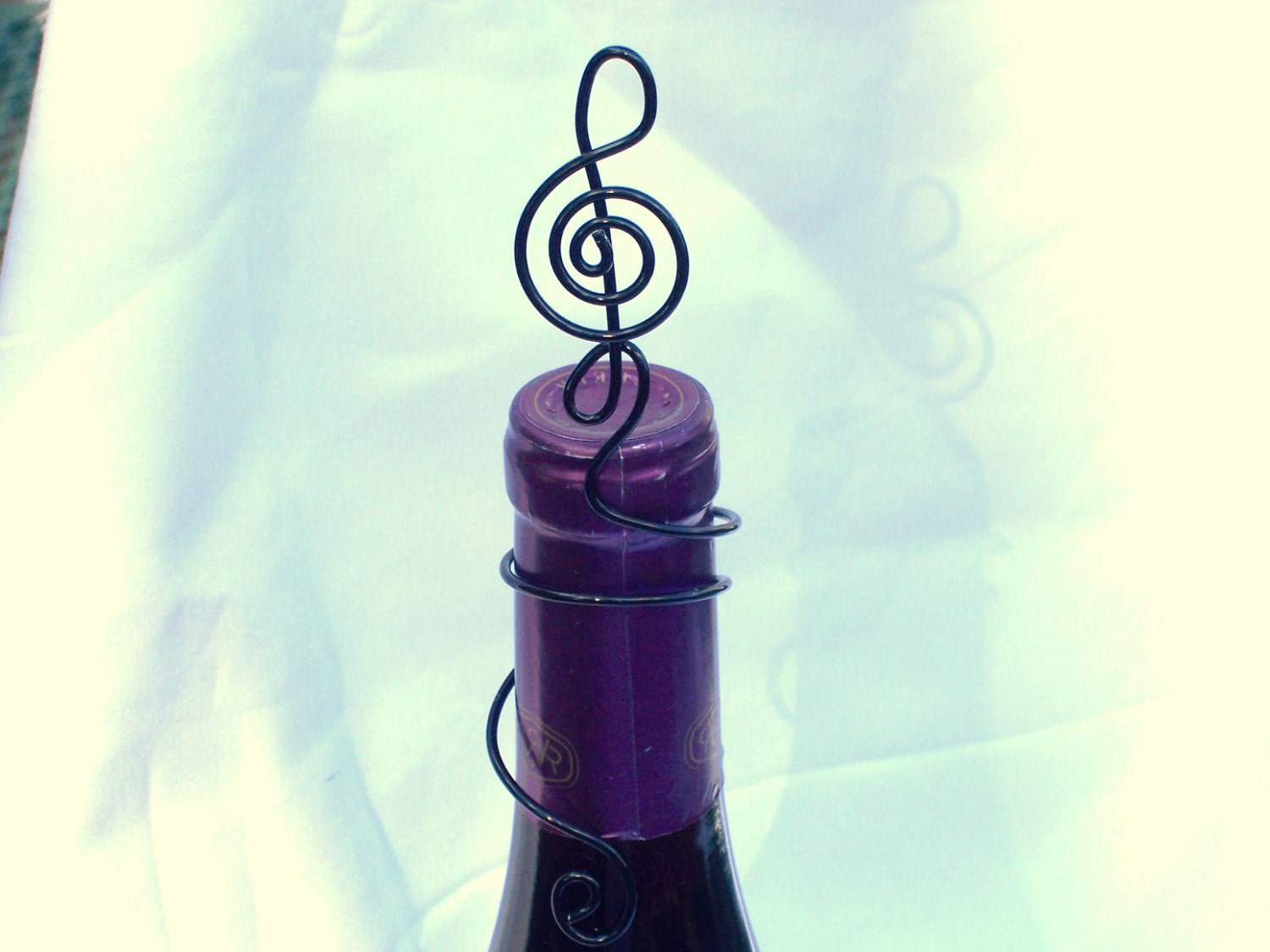 5 Treble Clef Champagne Bottle Wedding Place Cardholders You - Etsy