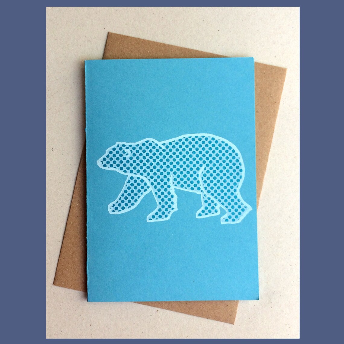Polar Bear Card - Etsy