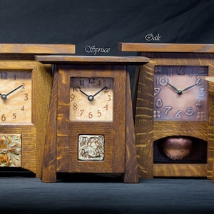 Hickory Collection - Craftsman / Mission / Arts & Crafts Clock - Etsy