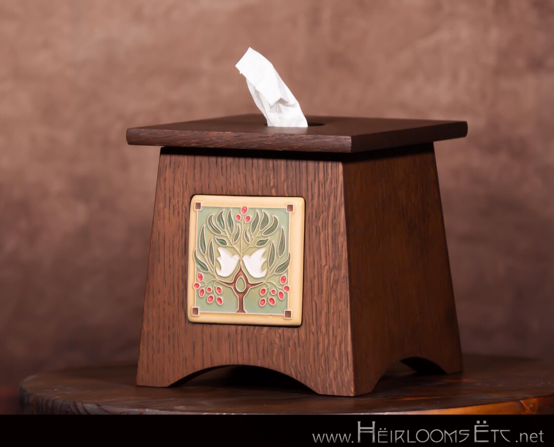 Tissue Box - Craftsman / Mission / Arts & Crafts - Etsy