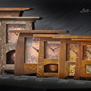 Hickory Collection - Craftsman / Mission / Arts & Crafts Clock - Etsy