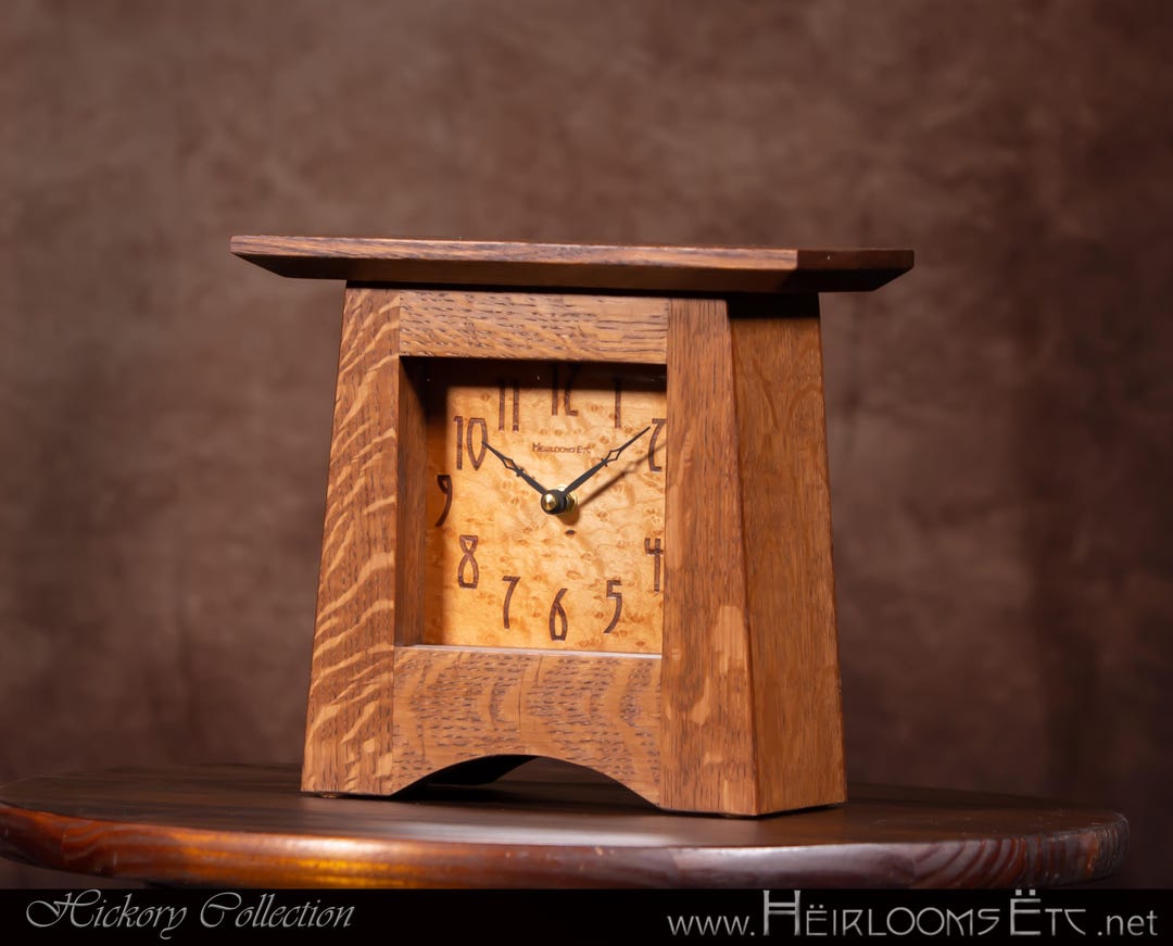 Hickory Collection - Craftsman / Mission / Arts & Crafts Clock - Etsy