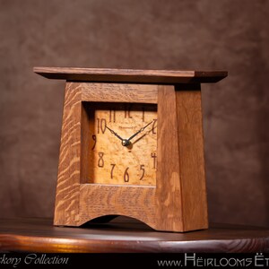 Hickory Collection - Craftsman / Mission / Arts & Crafts Clock - Etsy