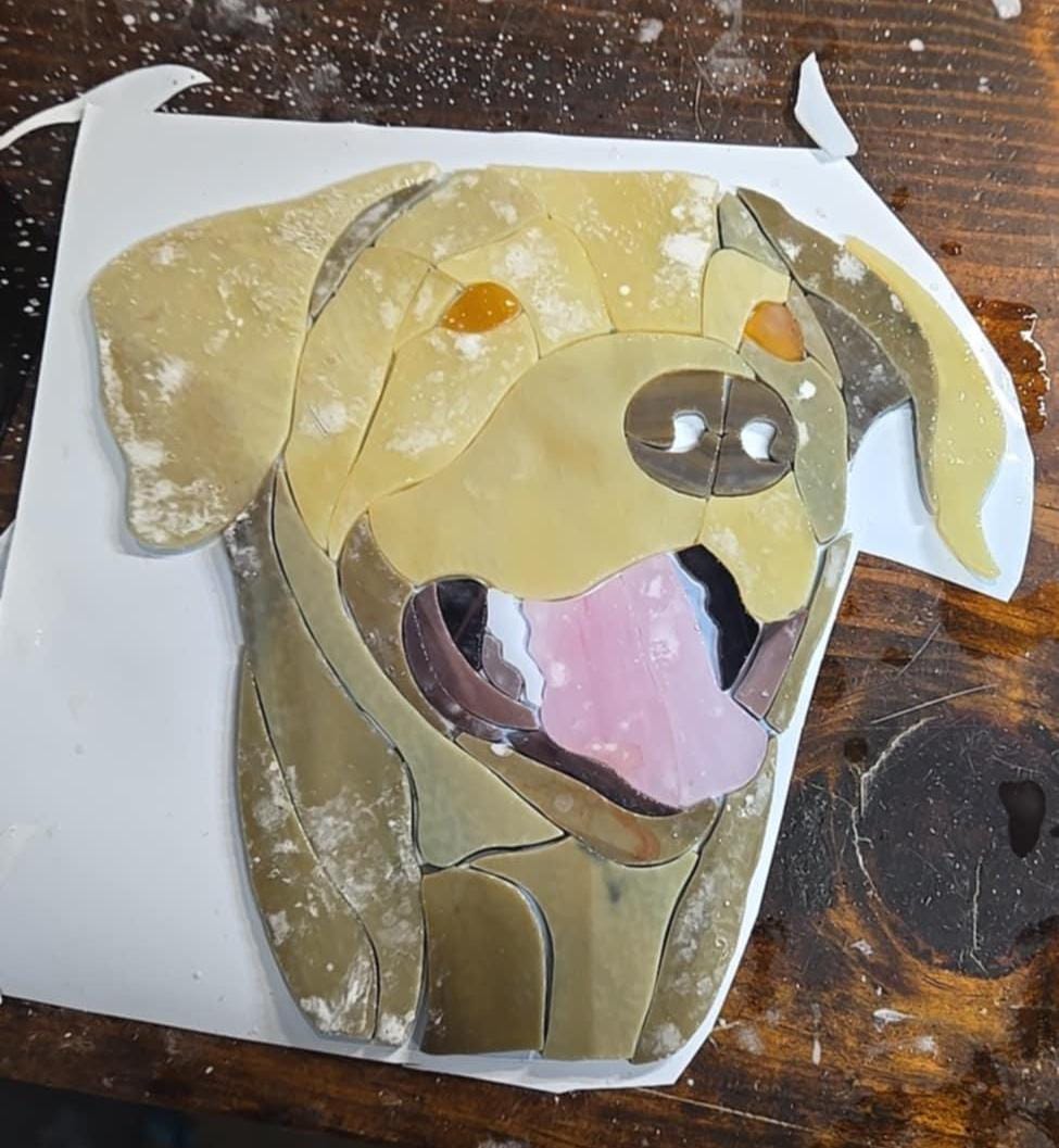 Stained Glass Dog LAB Pattern PDF Download - Etsy
