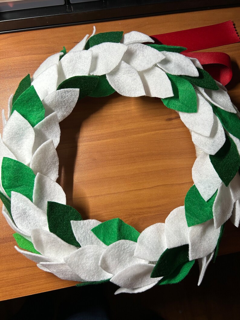 Felt Wreath ~ Custom Decor ~ Door Wreath ~ Holiday Decor ~ Rainbow ...