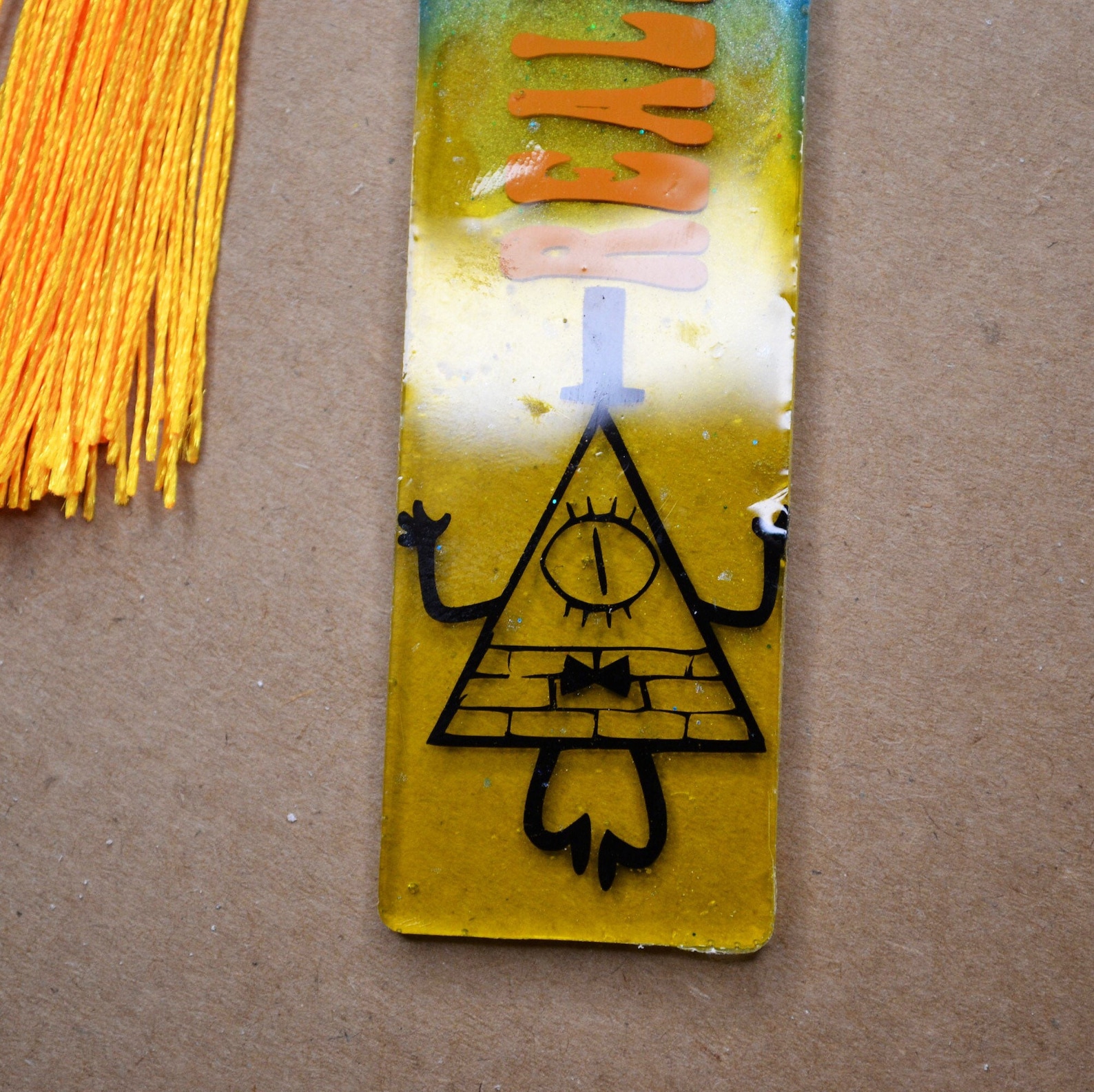 Gravity Falls Bill Cipher Inspired Resin Bookmark | Etsy