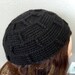 Black Pure Alpaca Kippah, Jacobs Wheel Design 9.5 Inch Customizable ...