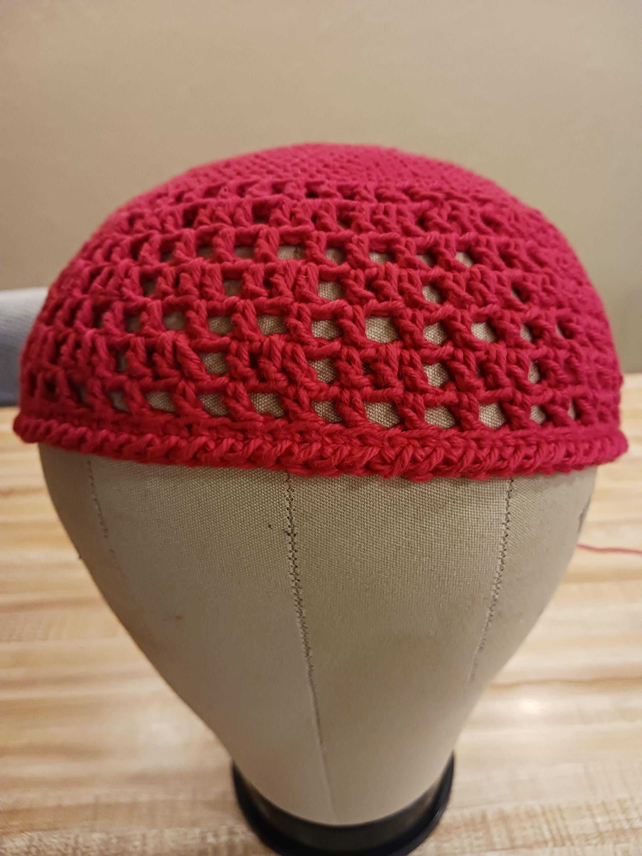 Red Cotton Kufi. Adult Sized Kufi. Vegan Kufi. Muslim Headcovering ...
