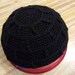 Black Pure Alpaca Kippah, Jacobs Wheel Design 9.5 Inch Customizable ...