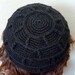 Black Pure Alpaca Kippah, Jacobs Wheel Design 9.5 Inch Customizable ...