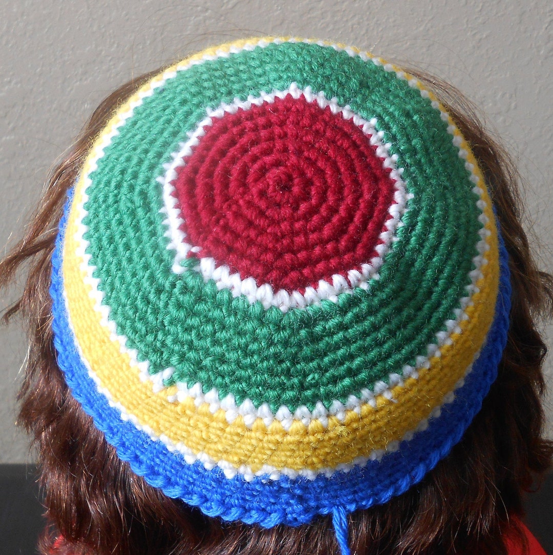 Mens Wool Kippah for Bar Mitzvah, Shul, Synagogue. Nine Inch Frik ...