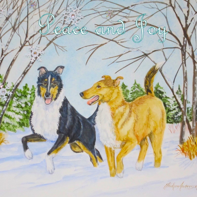 Collie Cards - Etsy