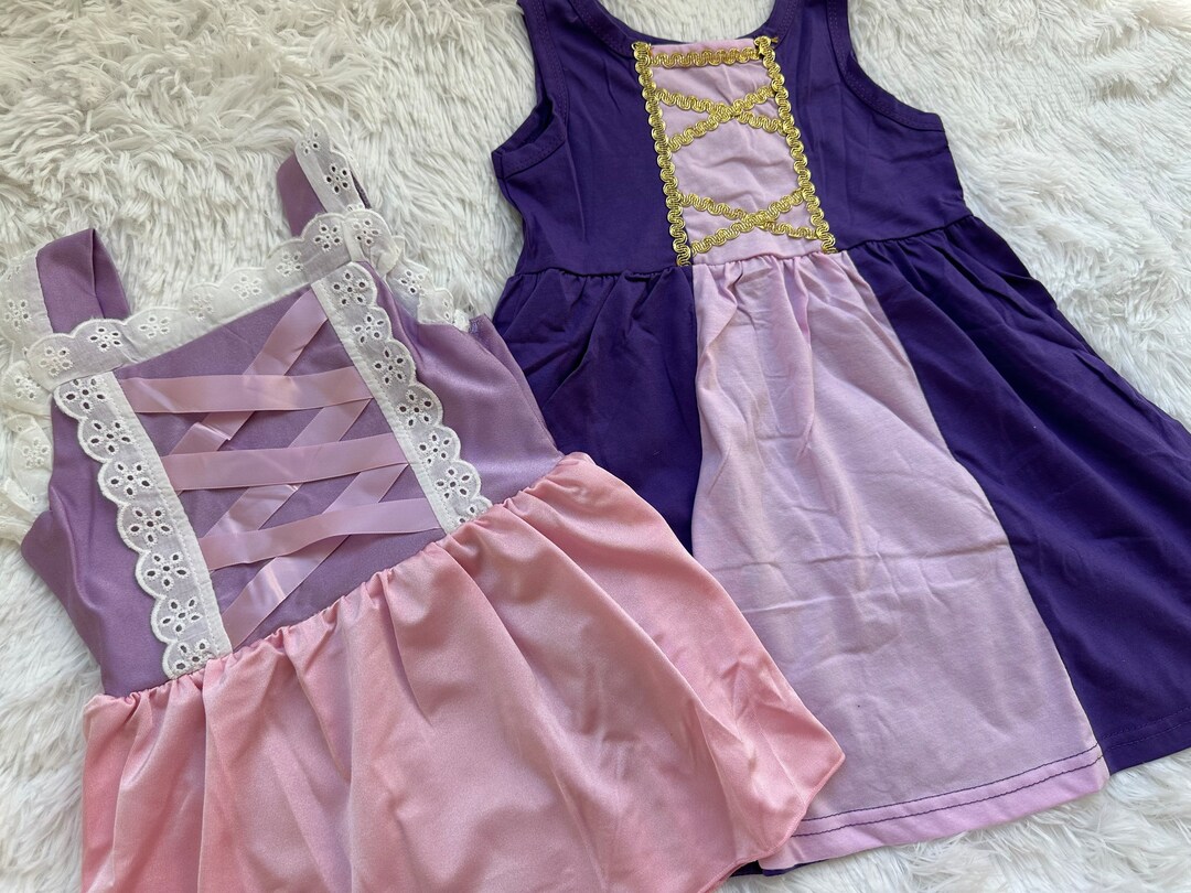 Princess Rapunzel Bathing Suit, Disney Princess Inspired, Girls ...