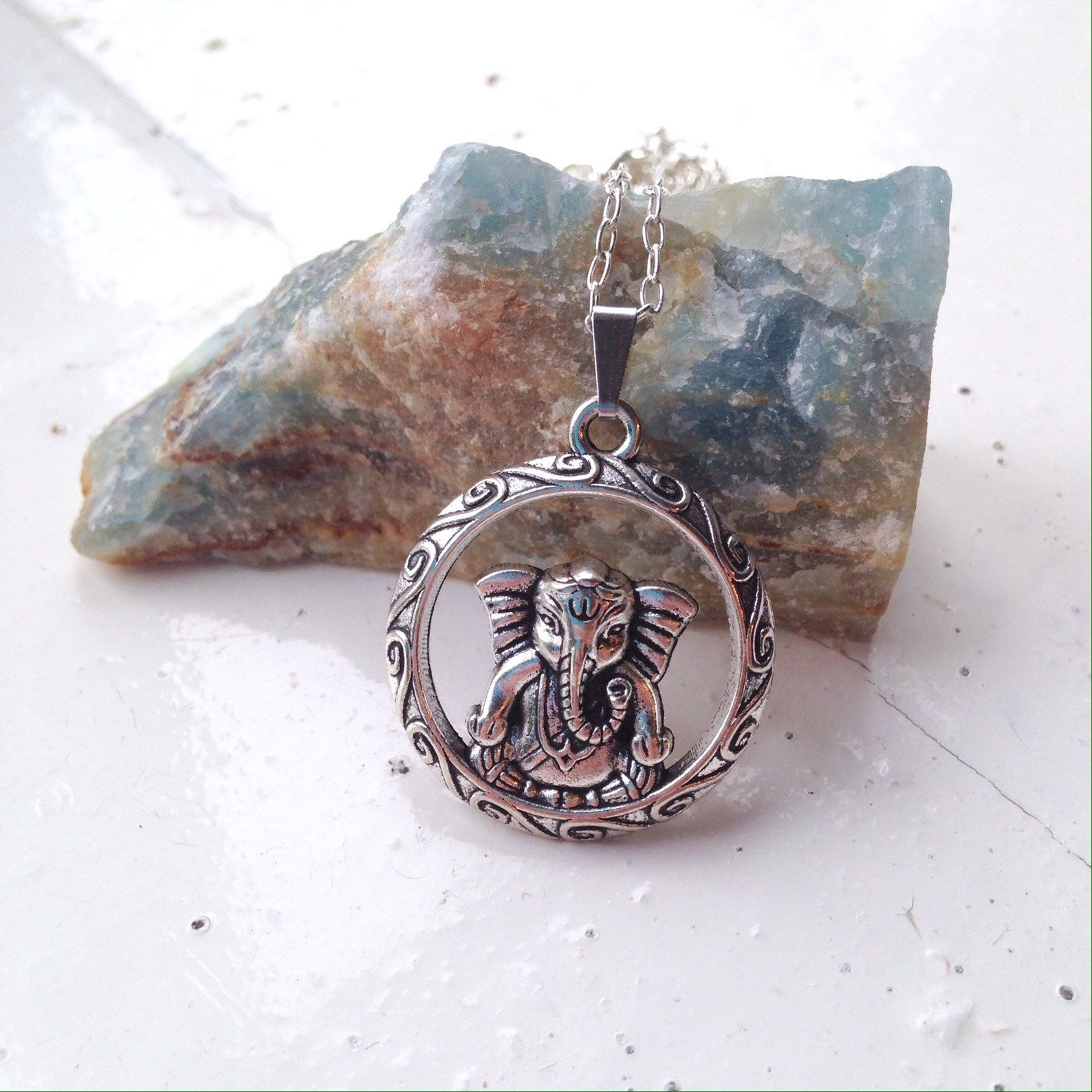 Ganesh Necklace Ganesh Pendant Ganesh Charm Remover of | Etsy UK