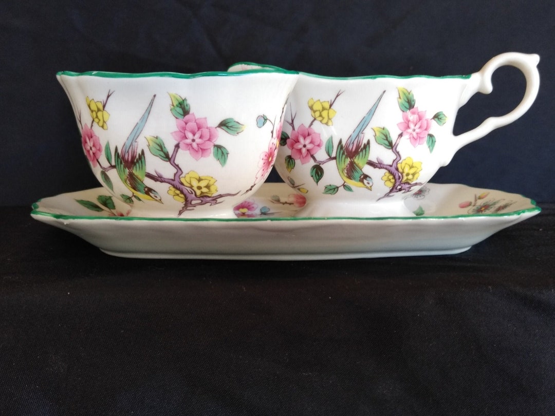 James Kent Old Foley "chinese Rose" Cream & Sugar - Etsy