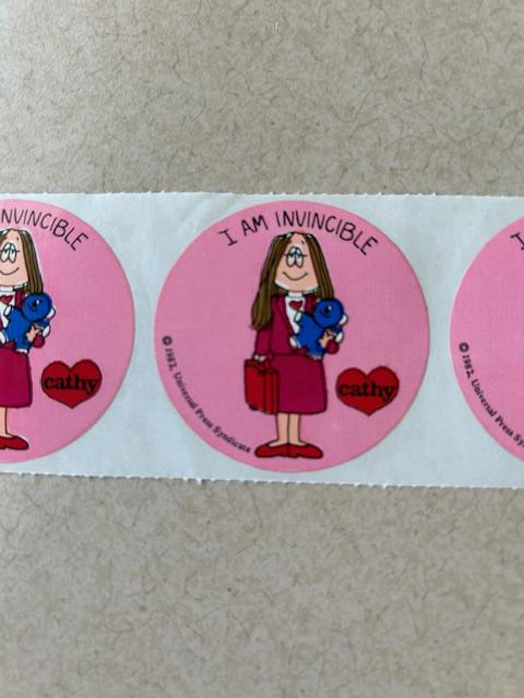 Vintage 1980s Cathy Stickers - Etsy