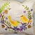Embroidered Balsam Filled Pillow, Flowers, Garden, Yellow Birds, Canary ...