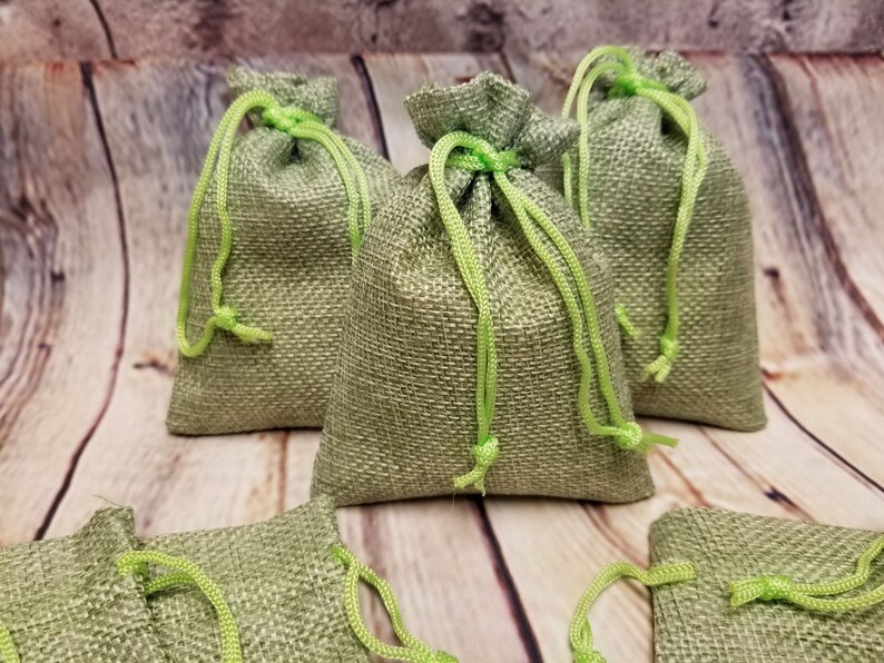 50 Pack Empty Sage Green Sachet Bags With Drawstring Ties - Etsy