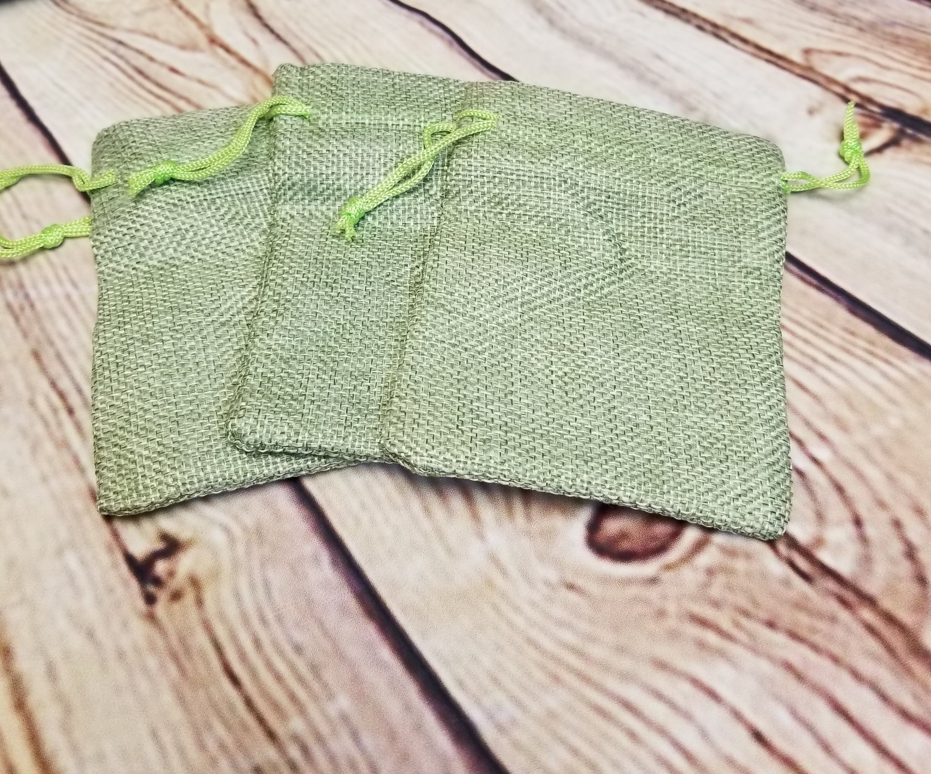 6 Pack Empty Sage Green Sachet With Drawstring Ties - Etsy