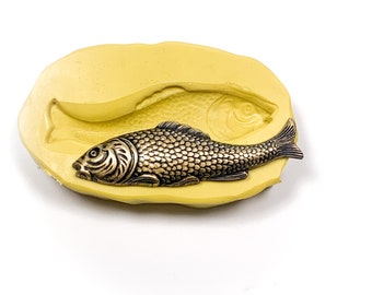 3 Mini Fish Flexible Silicone Mold for Polymer Clay Resin | Etsy