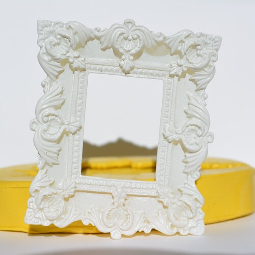0731 Baroque Picture Frame Silicone Rubber Flexible Food Safe - Etsy