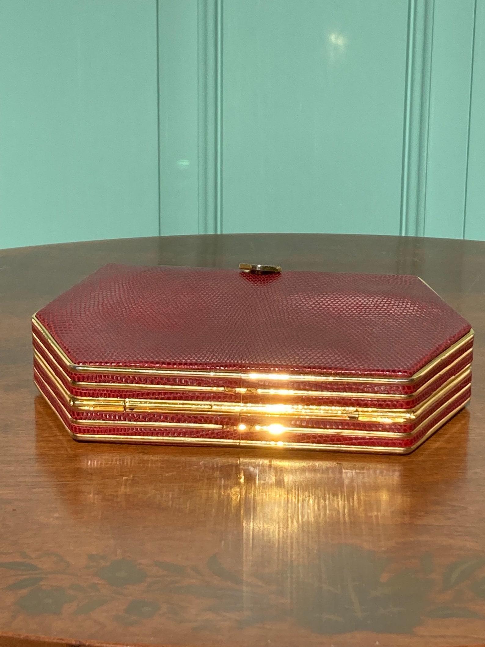 1970's Vintage WALTER KATTEN New York Lizard Leather Shoulder Bag ...