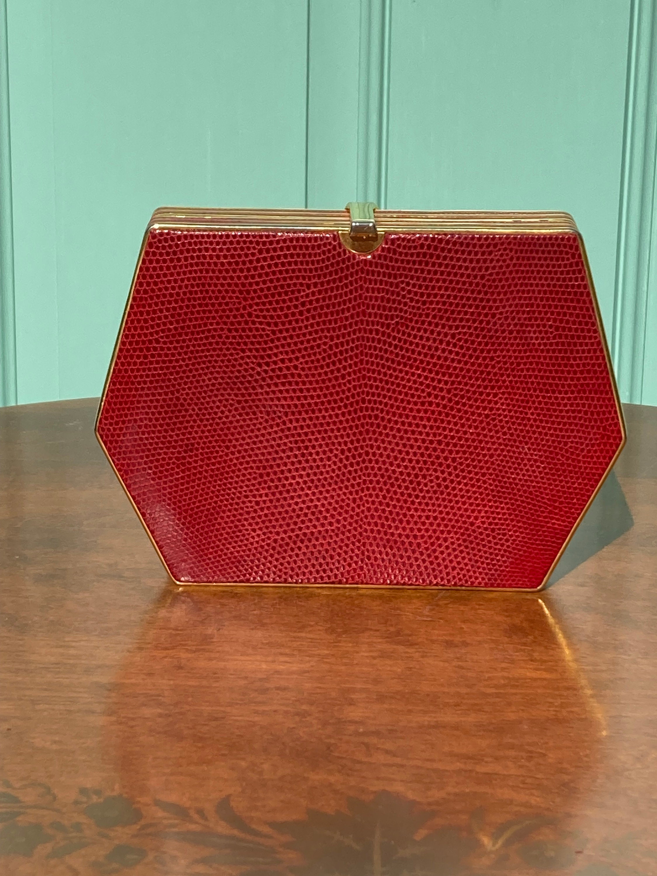 1970's Vintage WALTER KATTEN New York Lizard Leather Shoulder Bag ...