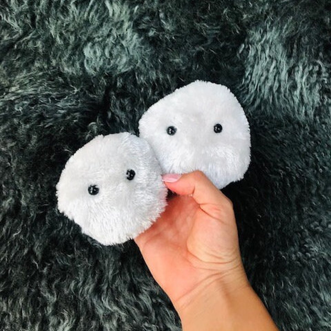 Silver Full Moons Cute Small Fluffy Soft Handmade Moon Plushie Toys ...
