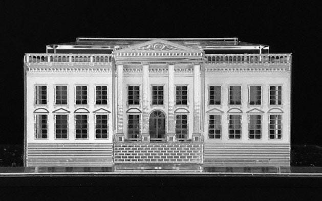 Crystal and Silver White House Scale-model - Etsy