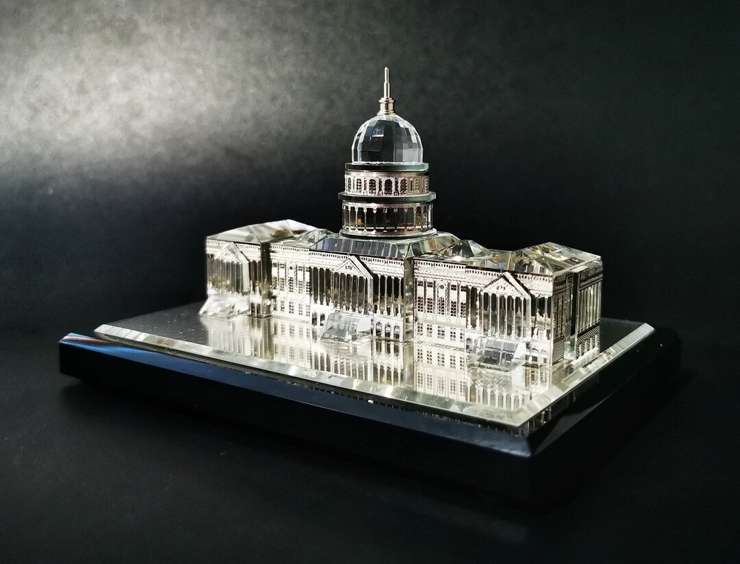 Crystal and Silver U.S. Capitol Scale-model - Etsy