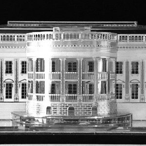 Crystal and Silver White House Scale-model - Etsy