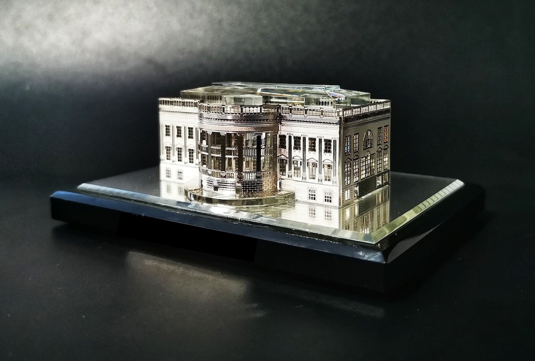 Crystal and Silver White House Scale-model - Etsy