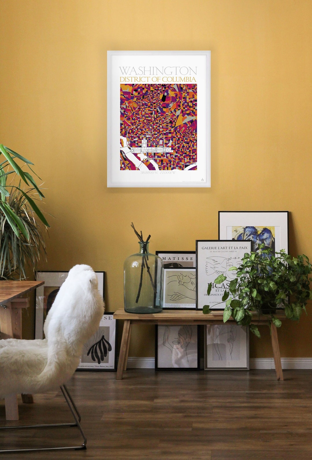 DC Pixelmap Poster (neon) - Etsy